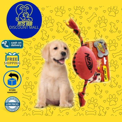 Nerf Dog Plush Tuff Tug Football Rope | Shopee Philippines