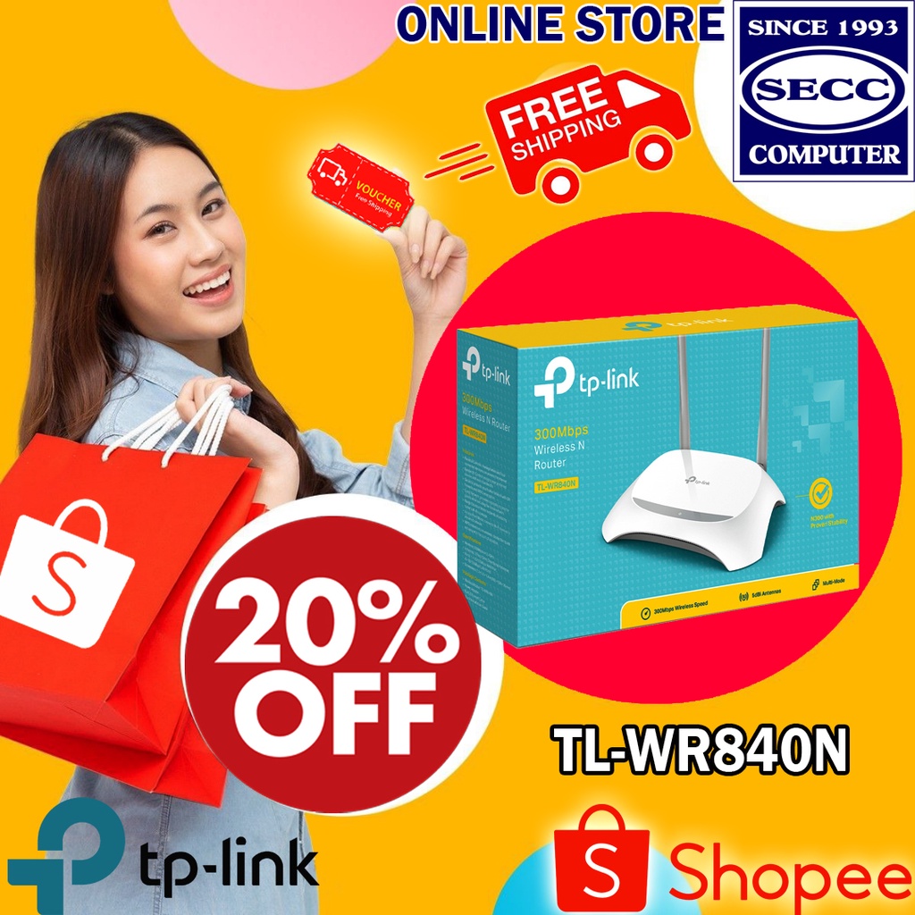 TPLINK BRAND NEW 300Mbps Wireless N Router TL-WR840N | Shopee Philippines