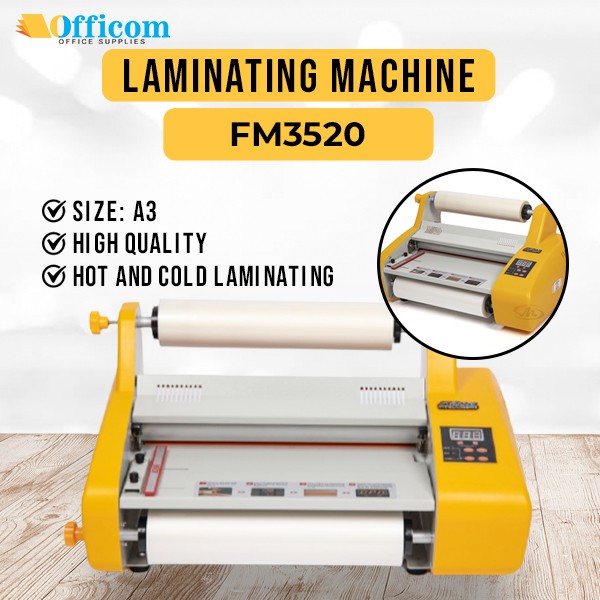 Laminating Machine Fm3520 Officom Roll To Roll A3 Size High Quality