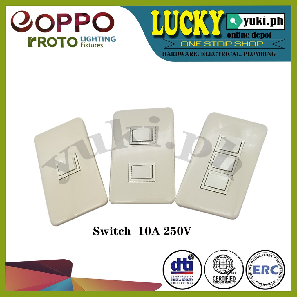 1 Way Switch WO-501 / WO-503 / WO-505 (EOPPO/ROTO) | Shopee Philippines