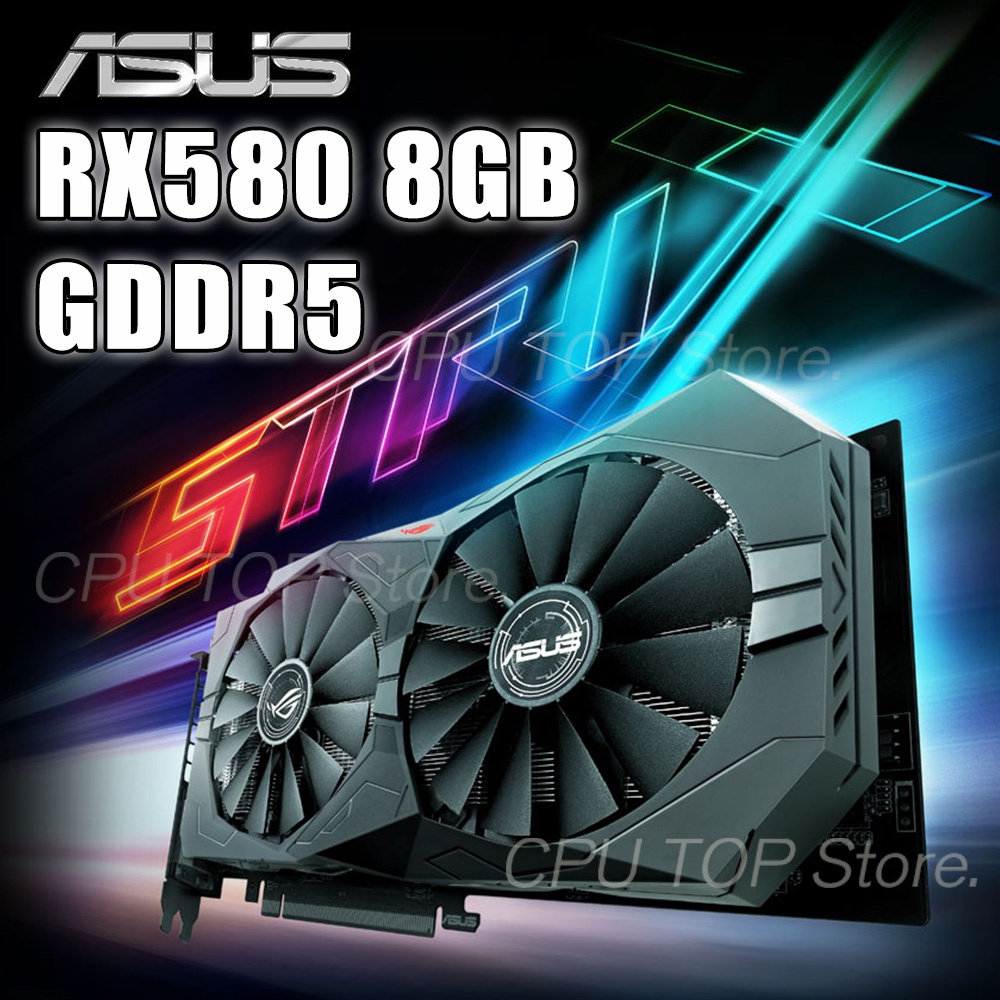⚡️ASUS RX580 8GB 2304SP 2048SP Graphics Cards AMD RX 580 8GB GDDR5 ...