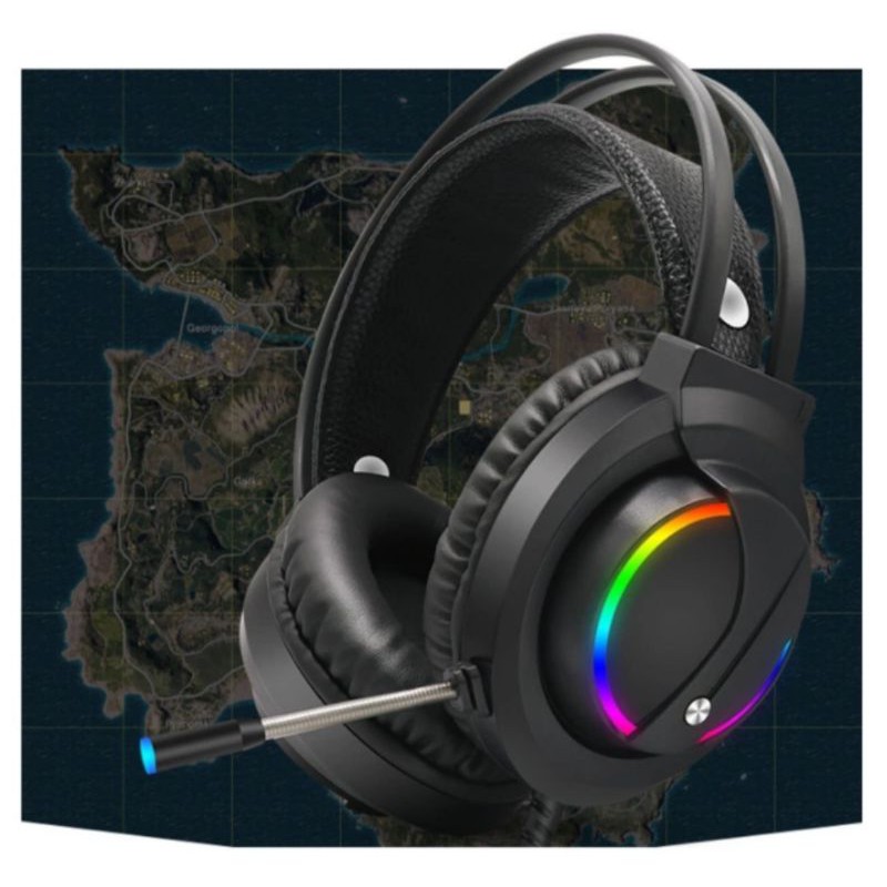 Mic LED Light Long microphone Stereo Game Headset Auriculares Gamer 7.1 ...