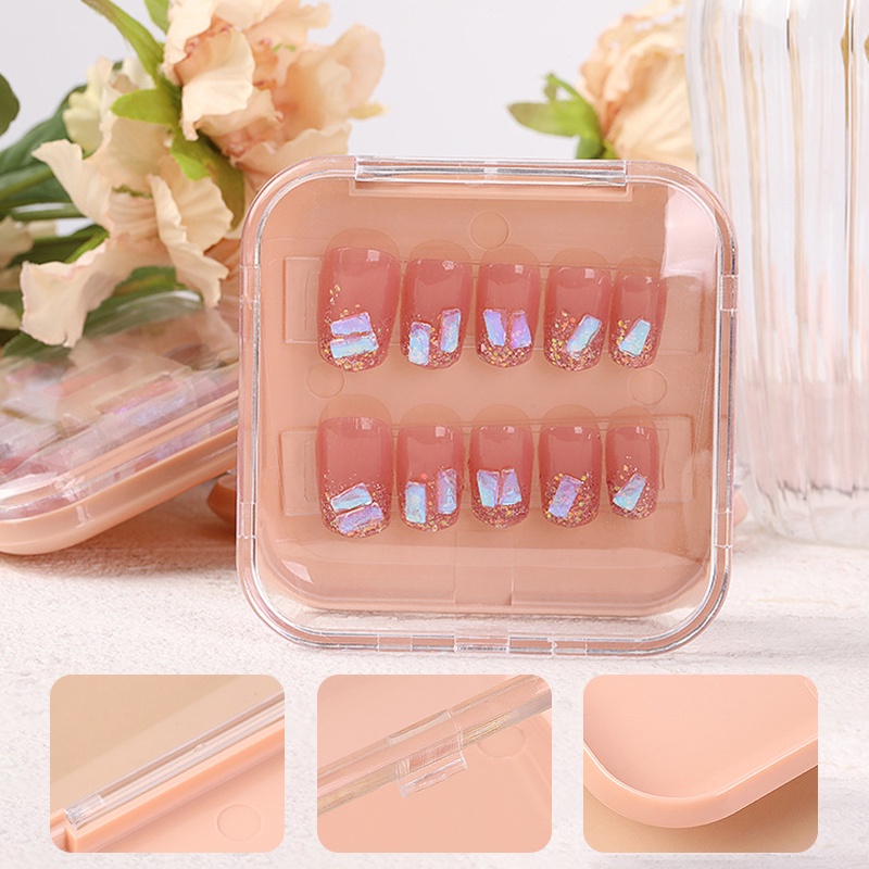 False Nail Tips Nail Art Storage Box JContainer Empty Nails Tips Holder ...