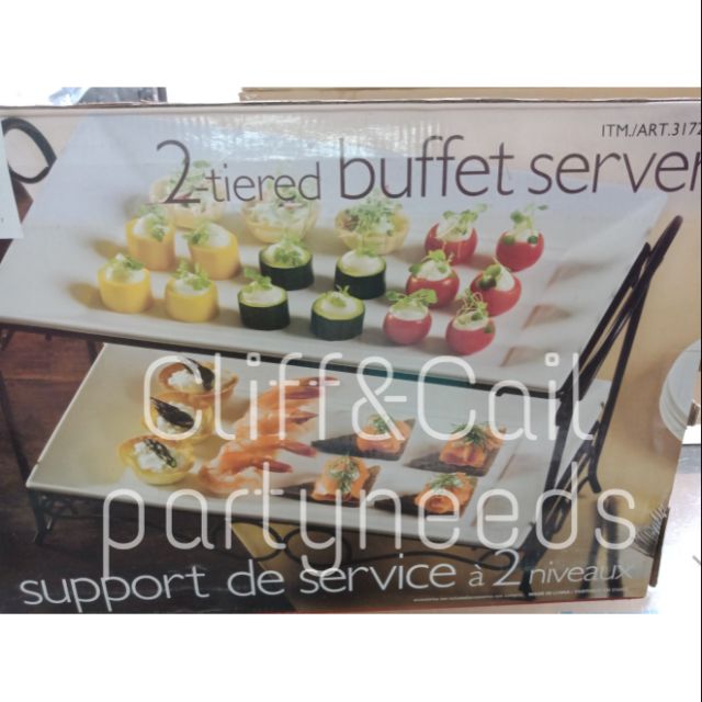 2 Tiered Buffet Server | Shopee Philippines