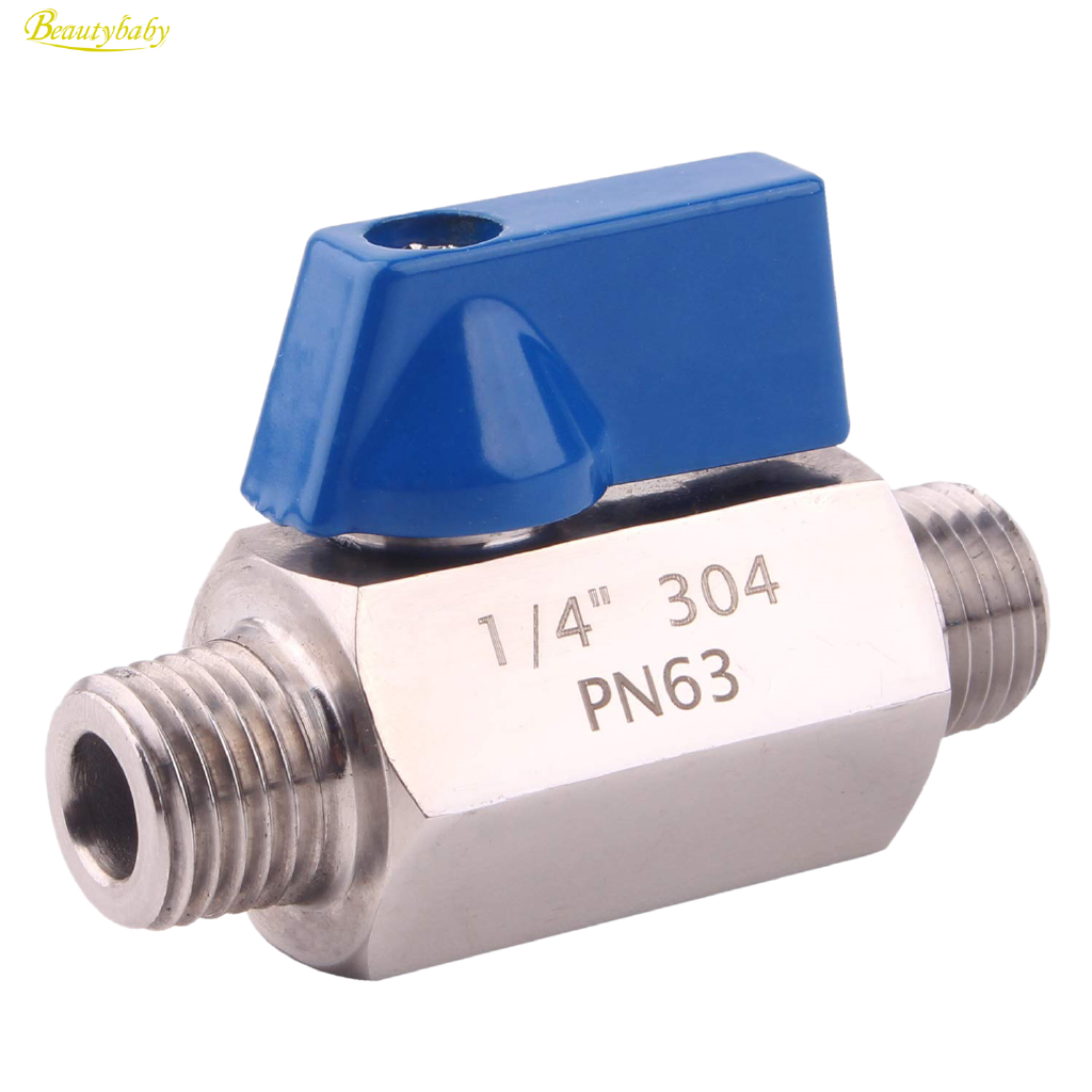 Stainless Steel Ball Valve - 1/4 Inch NPT Thread Male Mini Ball Valve ...