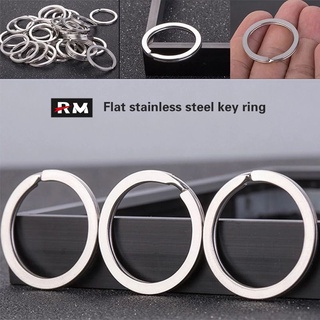 10/20PCS 304 Stainless Steel Key Rings Key Holder Keychain Clasp Keyfob ...