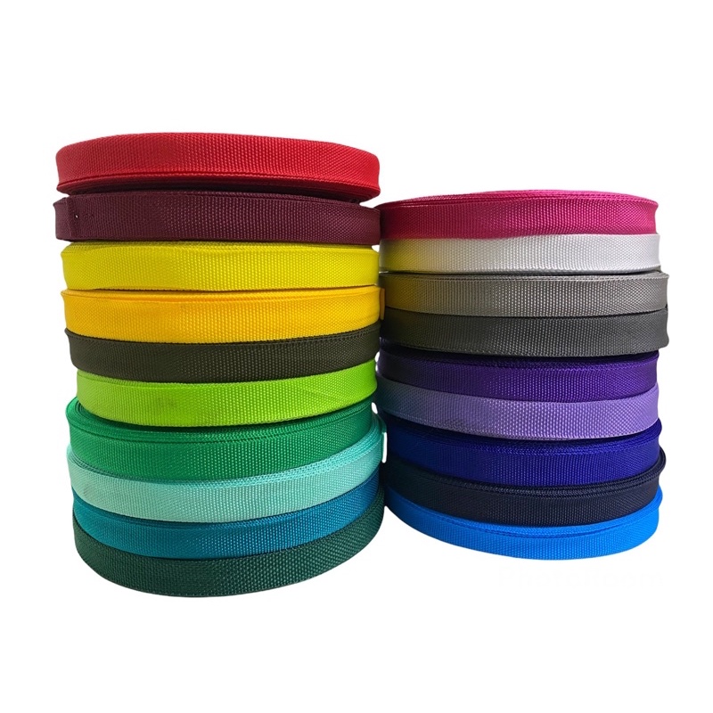 Nylon Strap (Belt) 3/4 Ordinary Colored (50 yards per roll) | Shopee ...