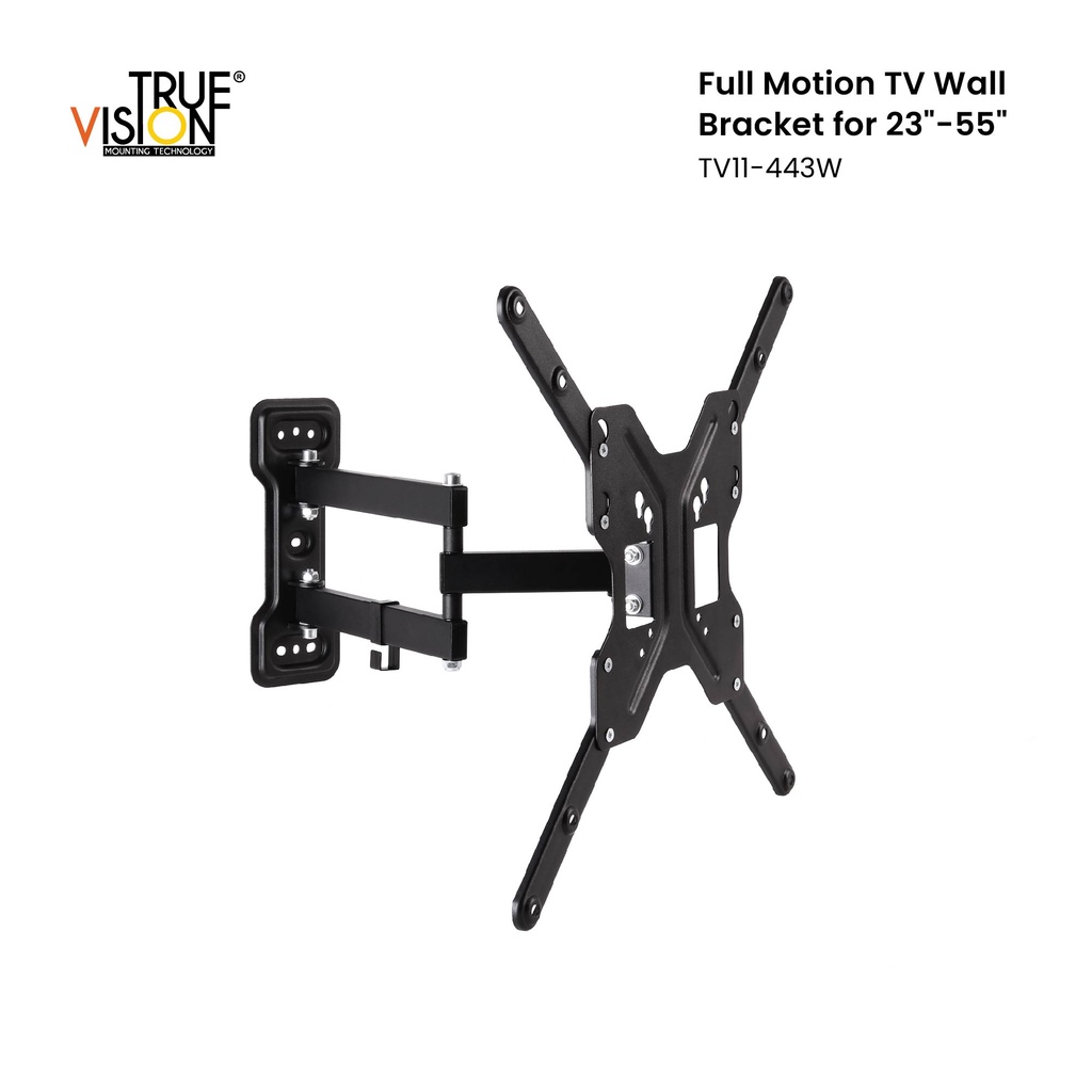 True Vision Full Motion TV Wall Bracket for 23"-55" TV11-443W | Shopee ...
