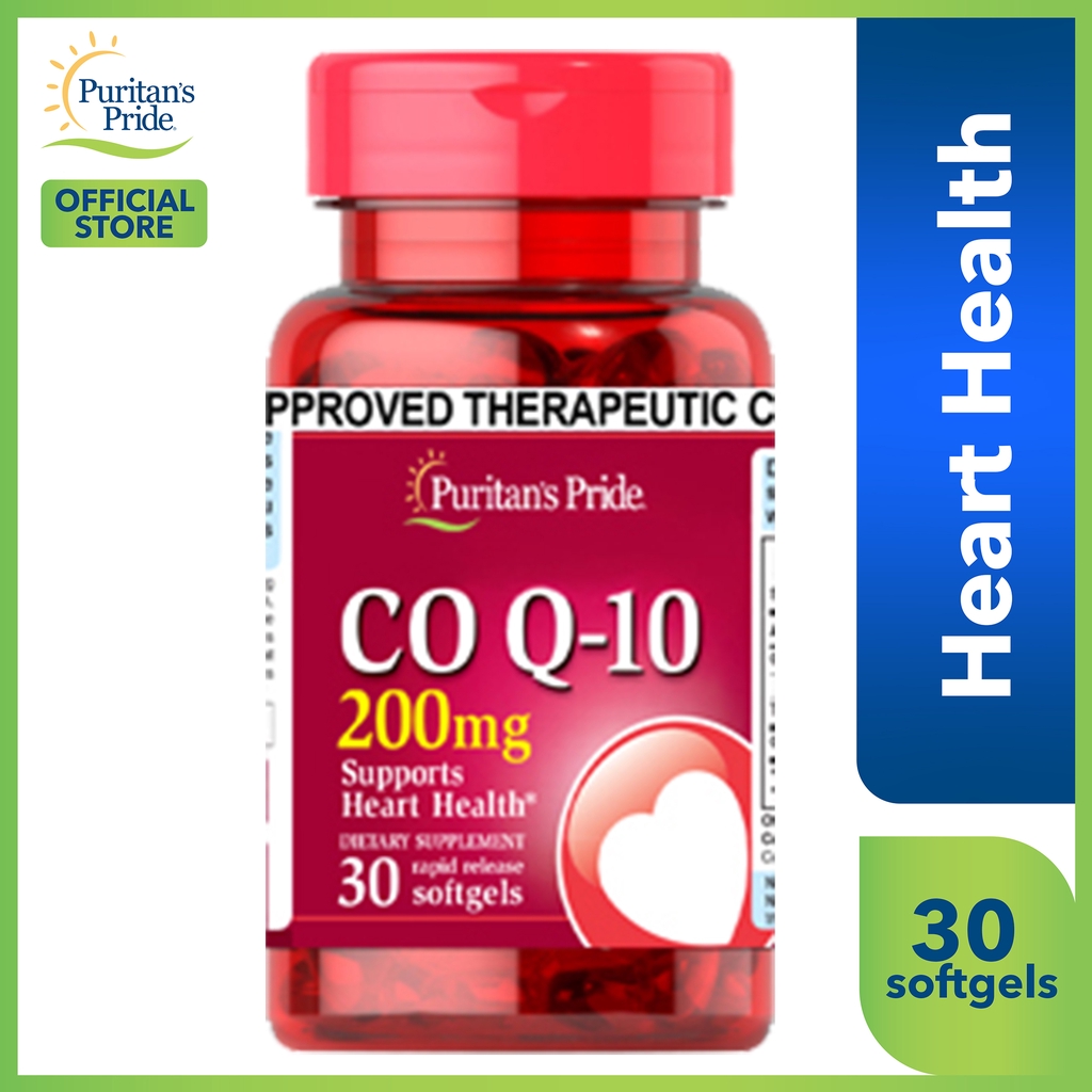 Puritan's Pride Coenzyme Q10 Co Q-10 200 mg 30 softgels | Shopee ...