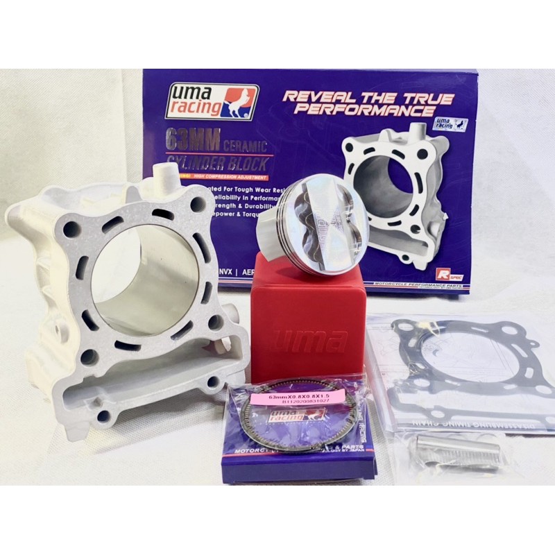 UMA RACING CYLINDER BLOCK R15 V3/ AEROX/ NMAX 63mm | Shopee Philippines