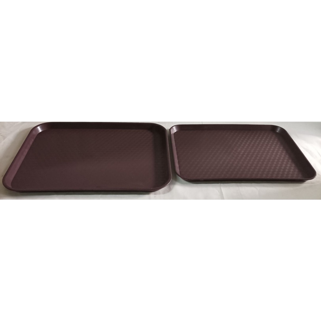 Plastic Brown Tray ( Small / Large ) Fast Food Stray Fruit Tray Multi ...