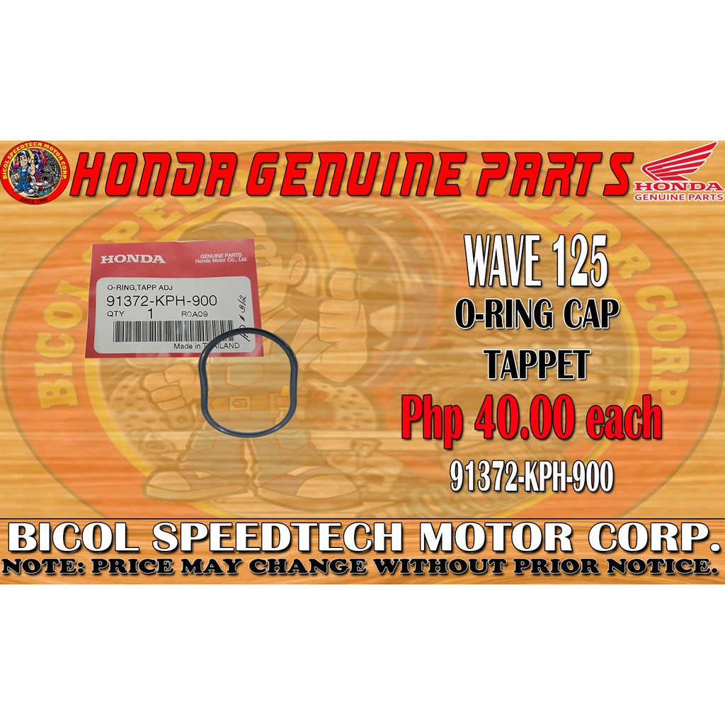 WAVE 125 ORING CAP TAPPET (Genuine: 91372-KPH-900) | Shopee Philippines WAVE 125 ORING CAP TAPPET (Genuine: 91372-KPH-900) | Shopee Philippines