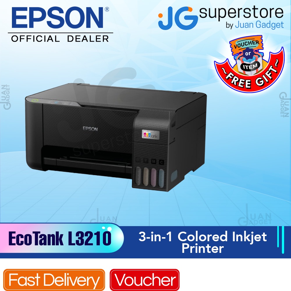 Epson L3210 3-in-1 Multifunctional EcoTank Printer with Epson Heat-Free Technology | JG ...