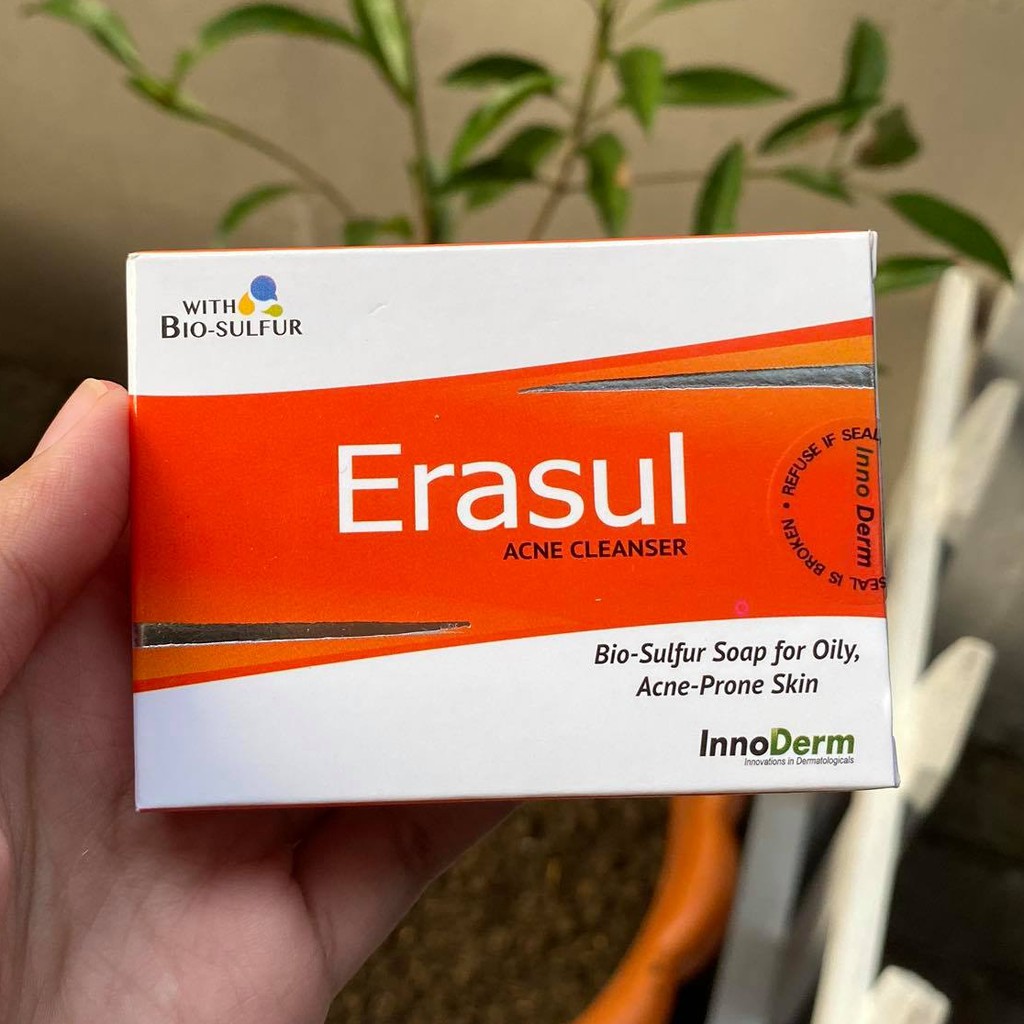 ERASUL Acne Cleanser Bio-Sulfur Soap | Shopee Philippines