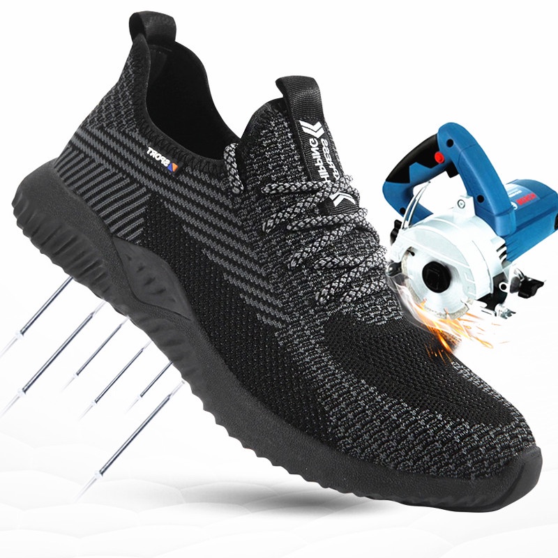 FRIE Safety Shoes Steel Toe Cap, Anti Smash and Anti Puncture Labor ...