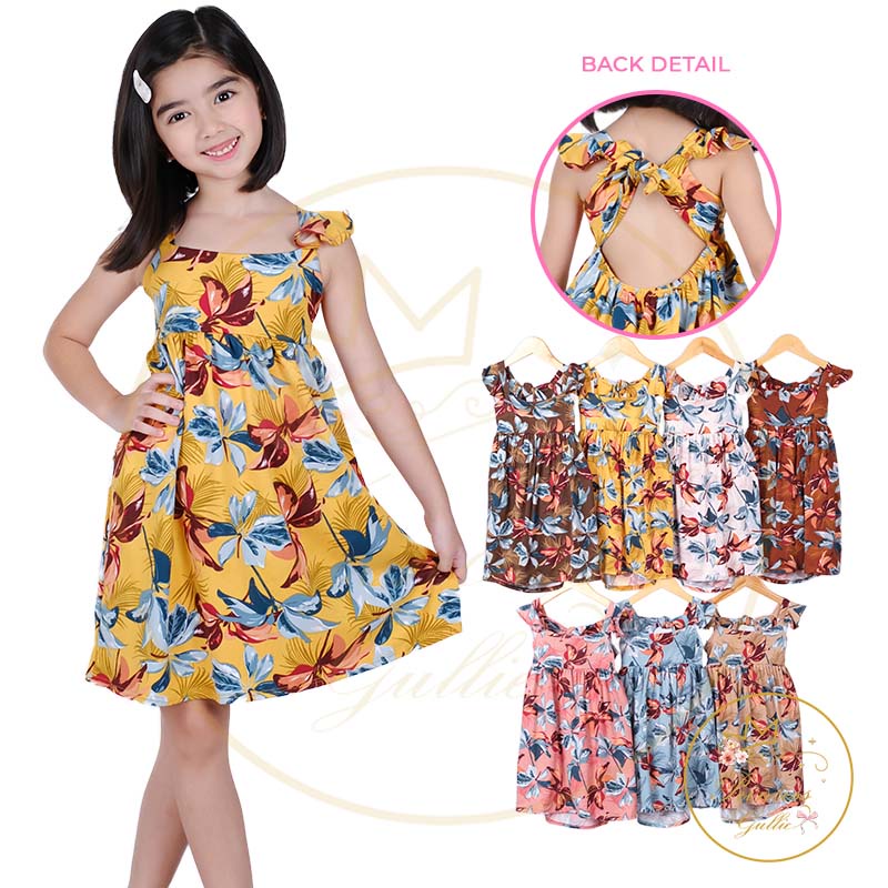 PRINCESS GULLIE FASHIONISTA KIDS CUTE SEXY BACK SKATER CASUAL DRESS PAMBAHAY 8069 | Shopee ...