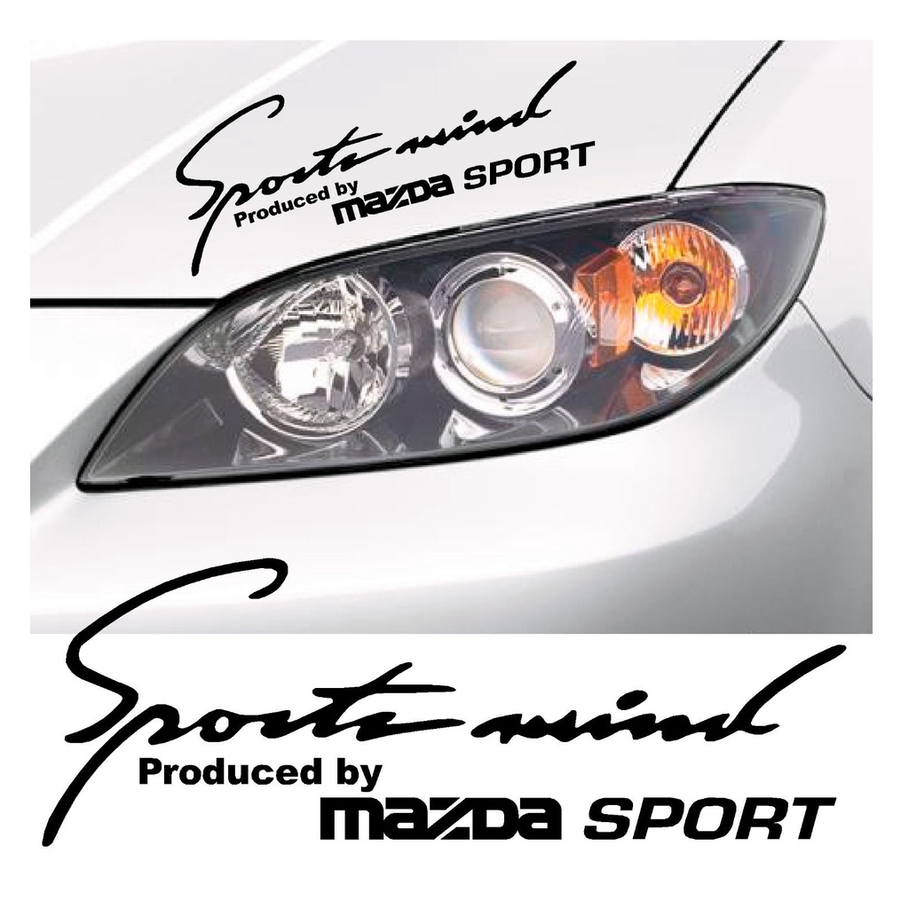 2xSports Mind Produced by MAZDA SPORT Body Panel decal - Set of 2 ...