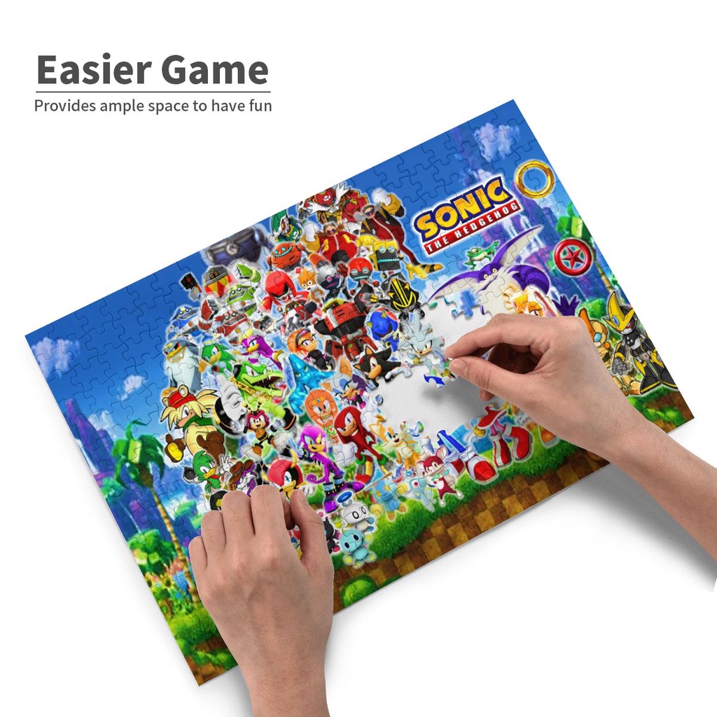 Sonic The Hedgehog 300 Piece Puzzle Jigsaw Puzzle Puzzle Game ...