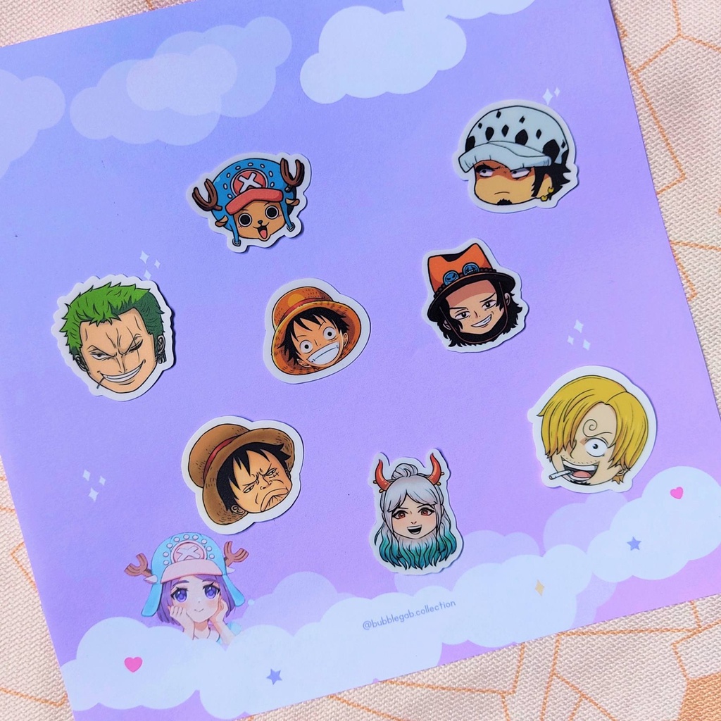 One Piece Anime Chibi Stickers | Shopee Philippines