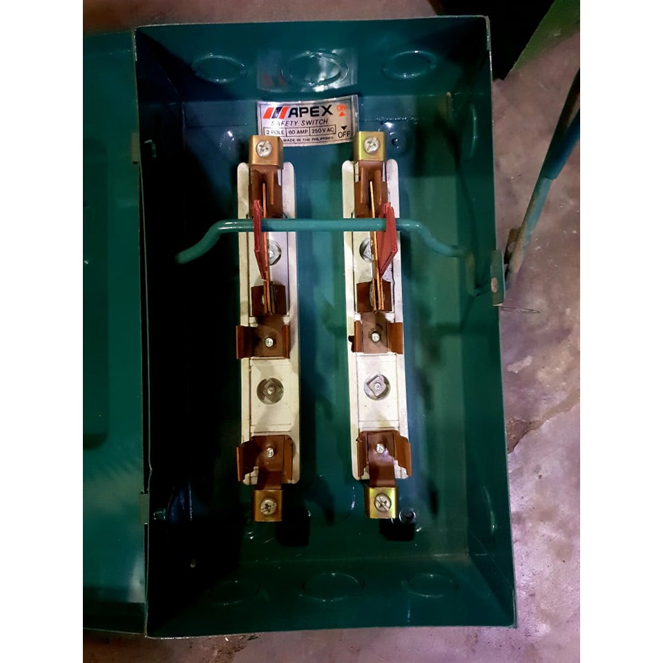 Safety Switch 30A 60A 2 Pole Single Throw (Fuse Box) | Shopee Philippines