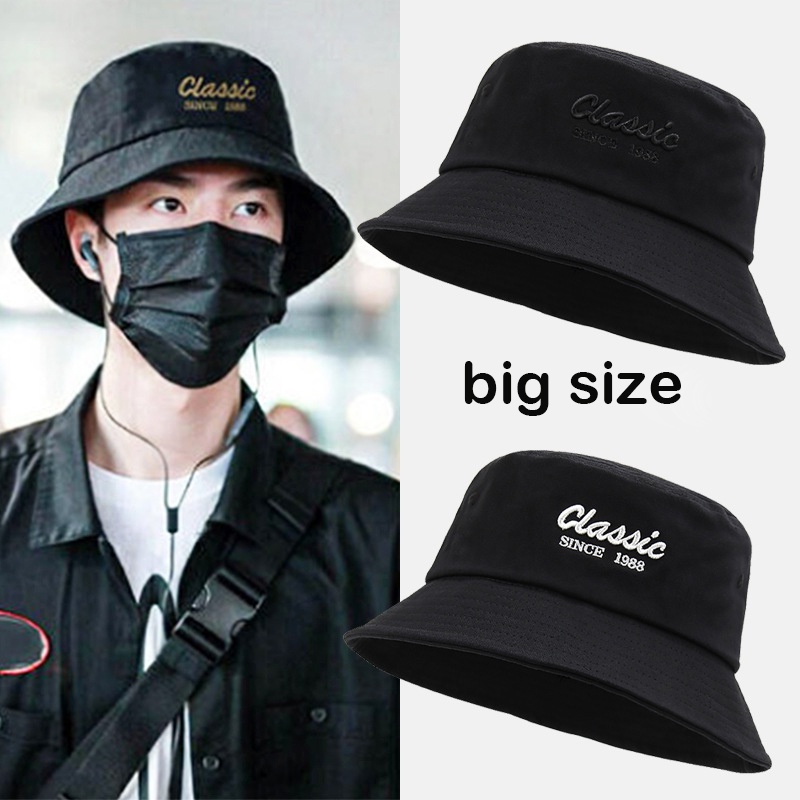 Panama Hat Cap Big Head Man Outdoor Fishing Sun Hat Lady Beach Plus ...