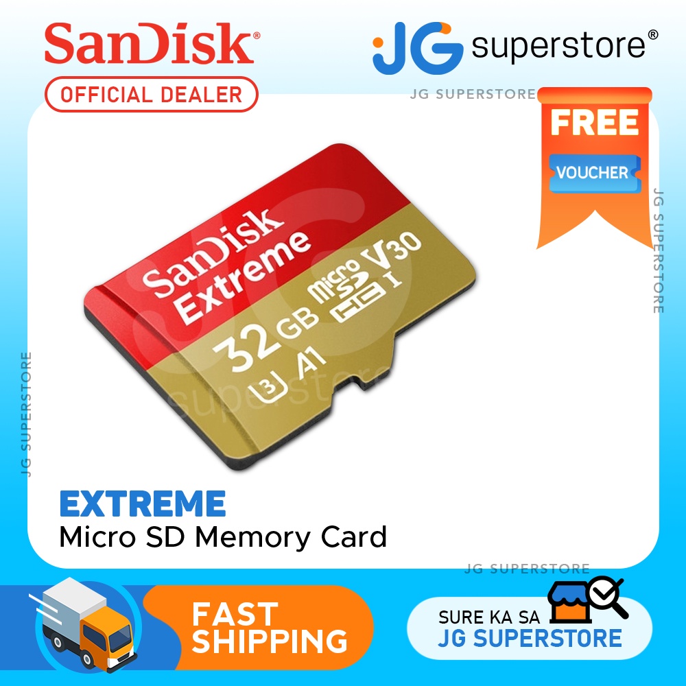 SanDisk Extreme Micro SD Card 32GB UHS-I SDHC Class 10, 100mb/s Read Speed | SDSQAF-032G-GN6MN ...