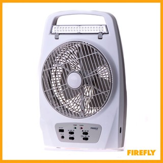 Firefly 8" Oscillating 2- Speed Fan with 18 LED, Torch Light & USB ...