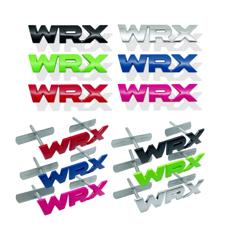 WRX Logo Grille Badge 3D Metal Emblem Decal For AWD Impreza Legacy WRC ...