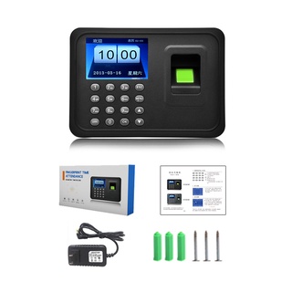 A6 Standalone 2.4 inch TFT USB Biometric Fingerprint Time Clock ...