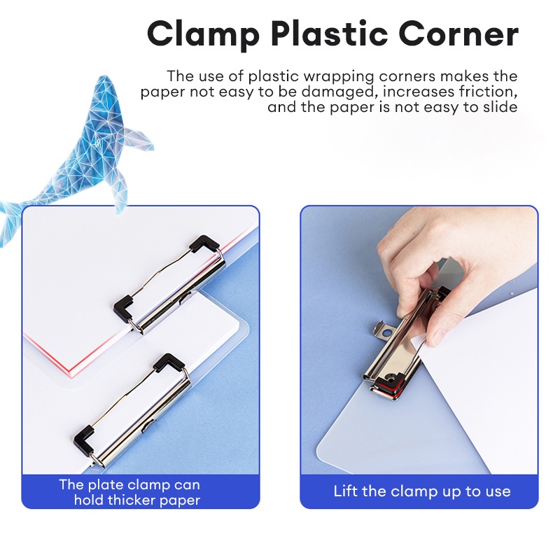 Deli A4 Clipboard Student Writing Pad Hard Board Clip Office School ...