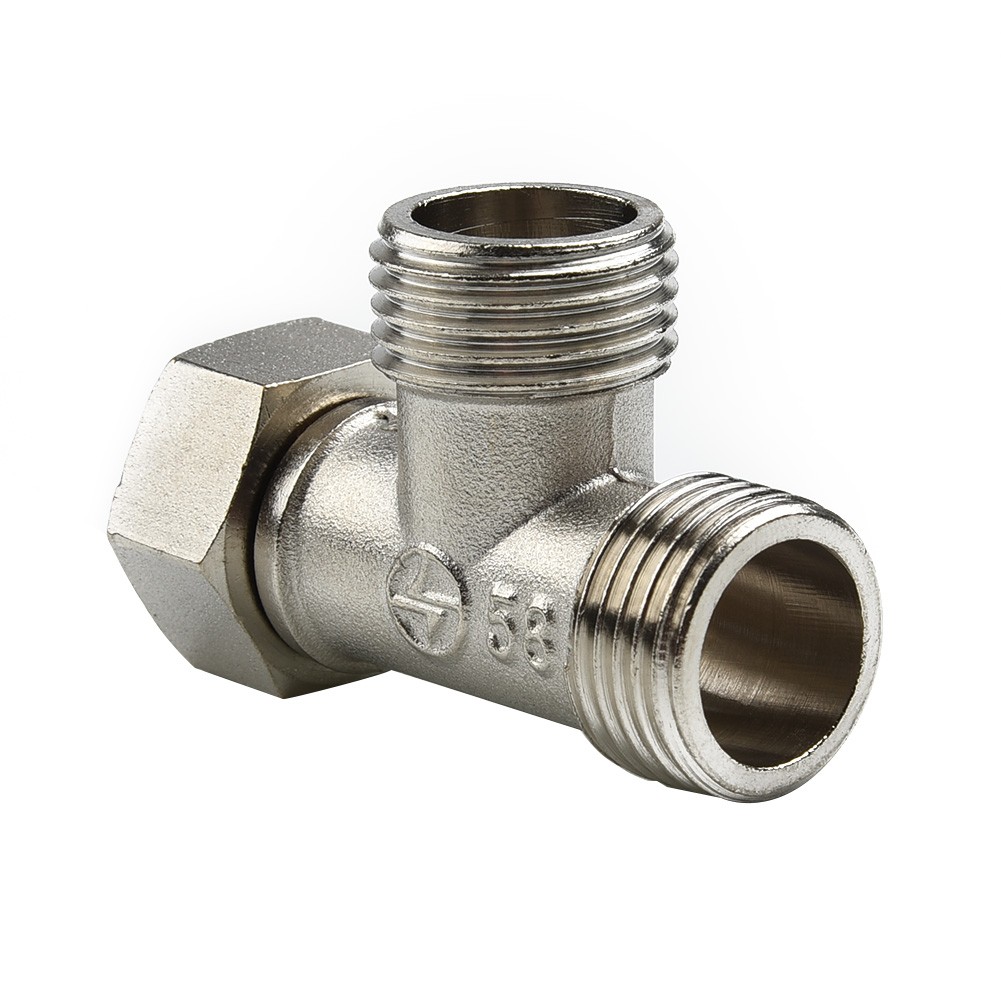 【GLS】Diversion Valve Copper Connector Silver T adapter For Diverter ...