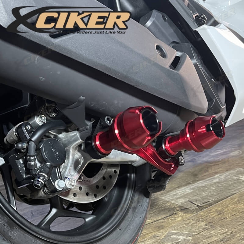 HONDA PCX 160/150/125 Muffler Slider CNC Heavy Duty Motorcycle Exhaust Protector Frame Sliders ...