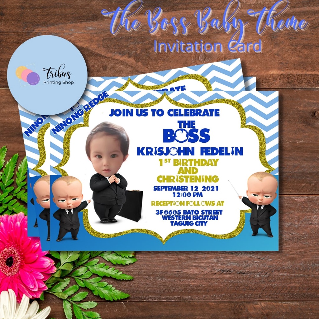 Boss Baby Invitation Boss Baby Movie Birthday Party Invite Afrofree ...