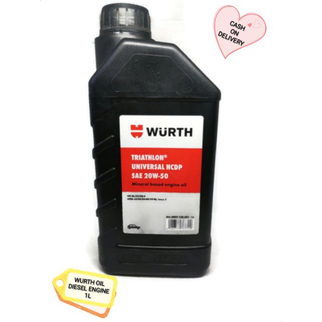 WURTH DIESEL ENGINE OIL (1L) | Shopee Philippines