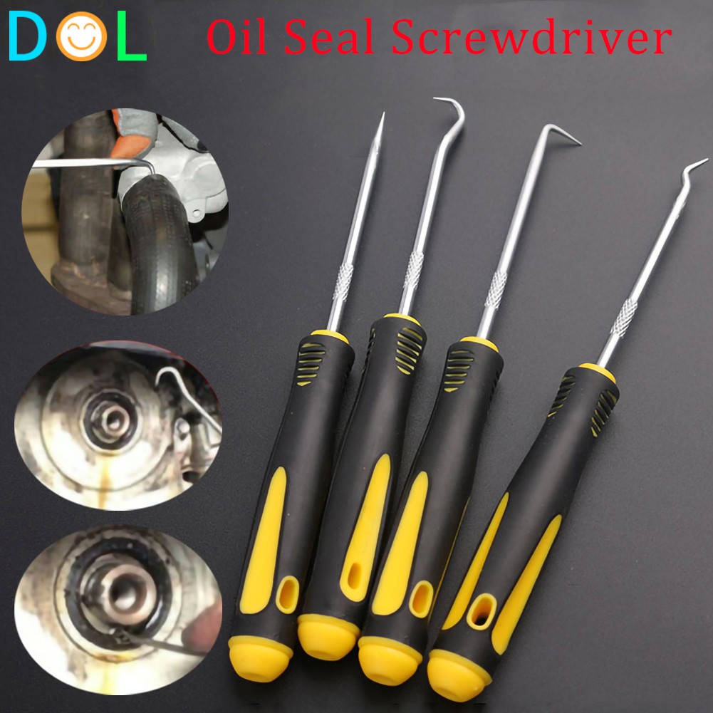 4PCS Oil Seal Screwdriver Car Remover Tool O Ring Oil Seal Gasket ...