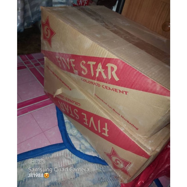 COLORED CEMENT RED FIVE STAR FOR WALL RENDERINGS,CONCRETE PAVERS ...