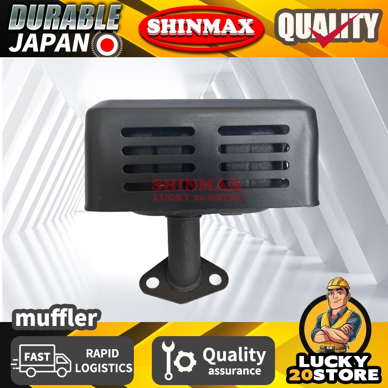 168F Muffler Set Gasoline Engine Exhaust Pipe Safety Hole Spacing ...