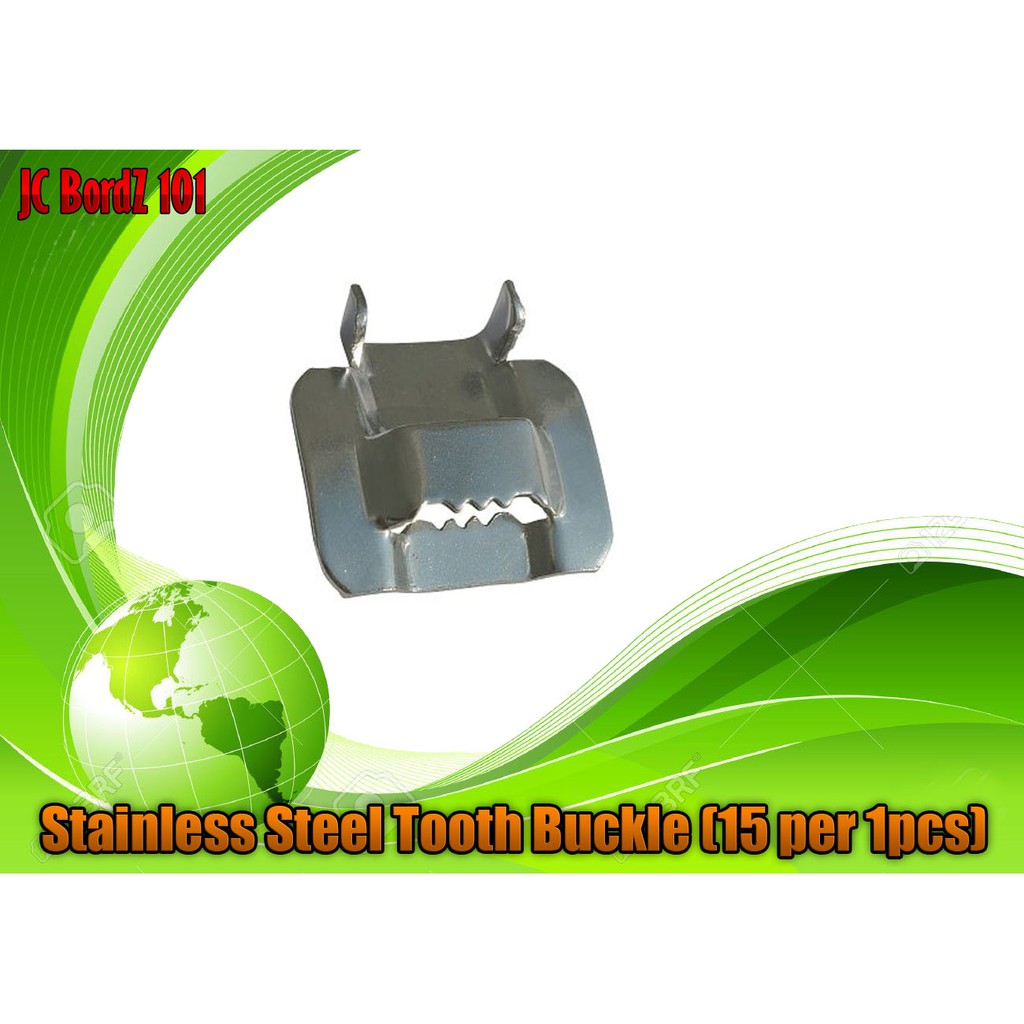 Stainless Steel Tooth Buckle (10 per 1pc) | Shopee Philippines