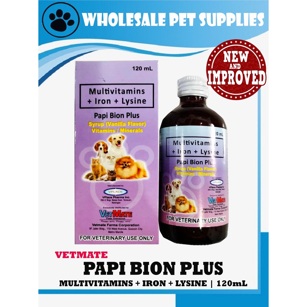 PAPI BION PLUS (Multivitamins + Iron + Lysine) 120mL | Shopee Philippines