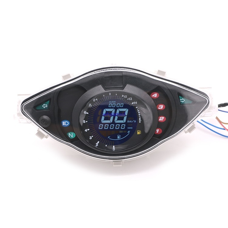 Universal motorcycle digital speedometer multi-function LCD motorcycle ...