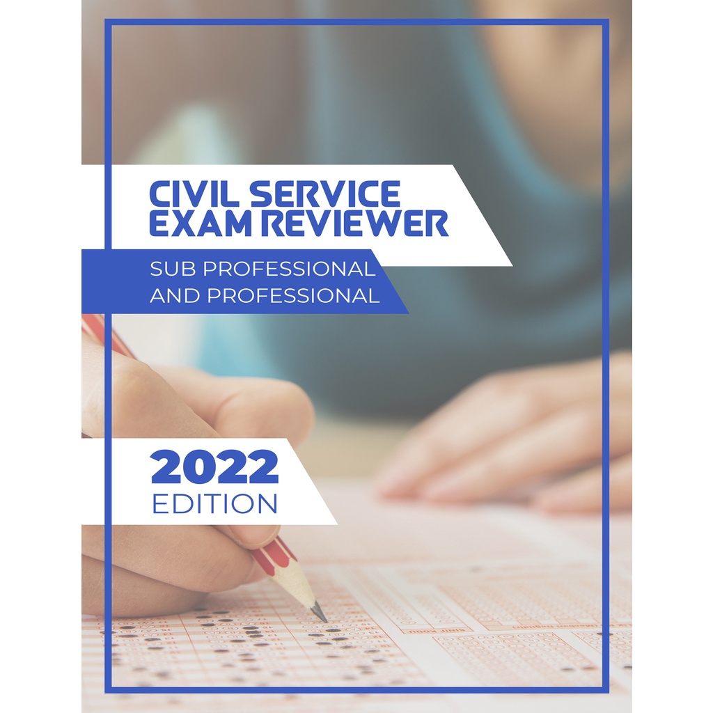 Civil Service Exam Reviewer For 2022 And 2023 Exams Shopee Philippines