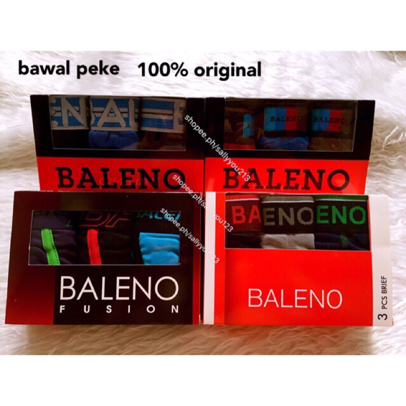 original Baleno men’s underwear brief 3 pcs of a pack random design ...