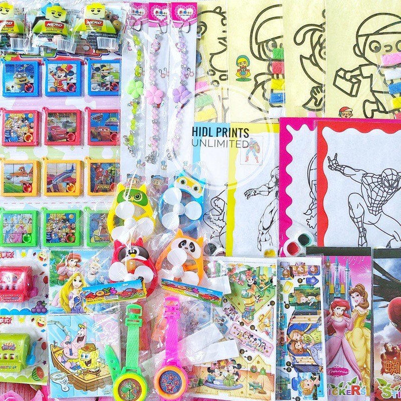 COD [PER 1PIECE][PART 2]Painting Toy Loot Bag Fillers Pabitin Souvenirs ...