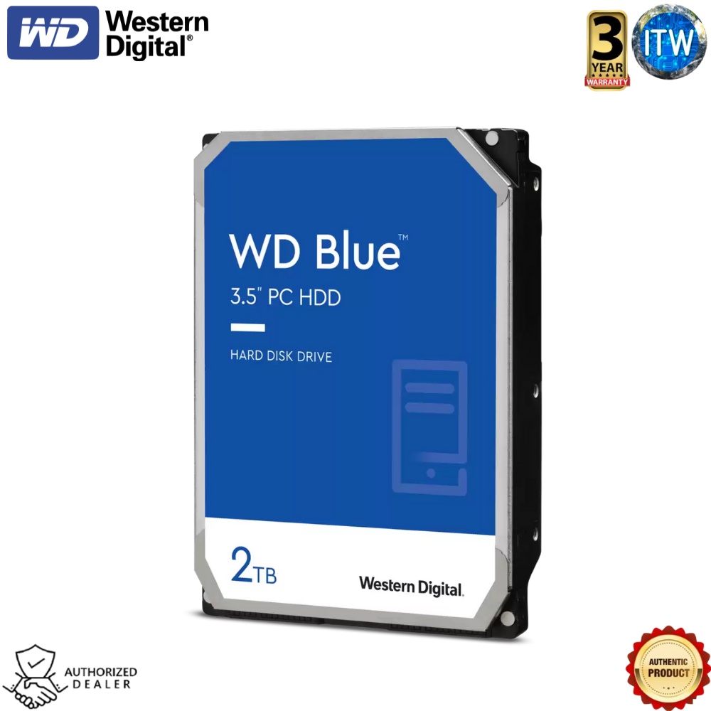 Western Digital WD Blue 2TB - PC HardDrive 7200RPM Class, SATA 6 Gb/s ...