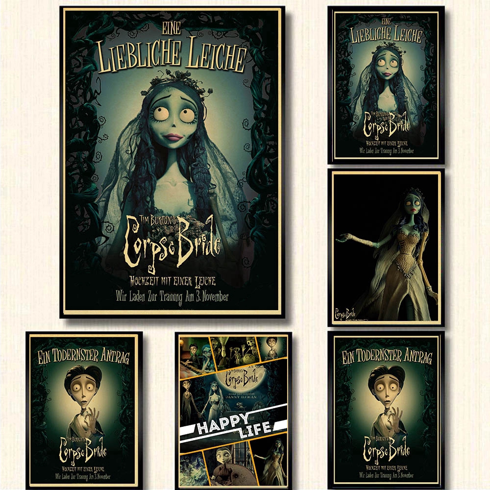 Tim Burton movie posters The Corpse Bride Home/Bar Furnishing ...