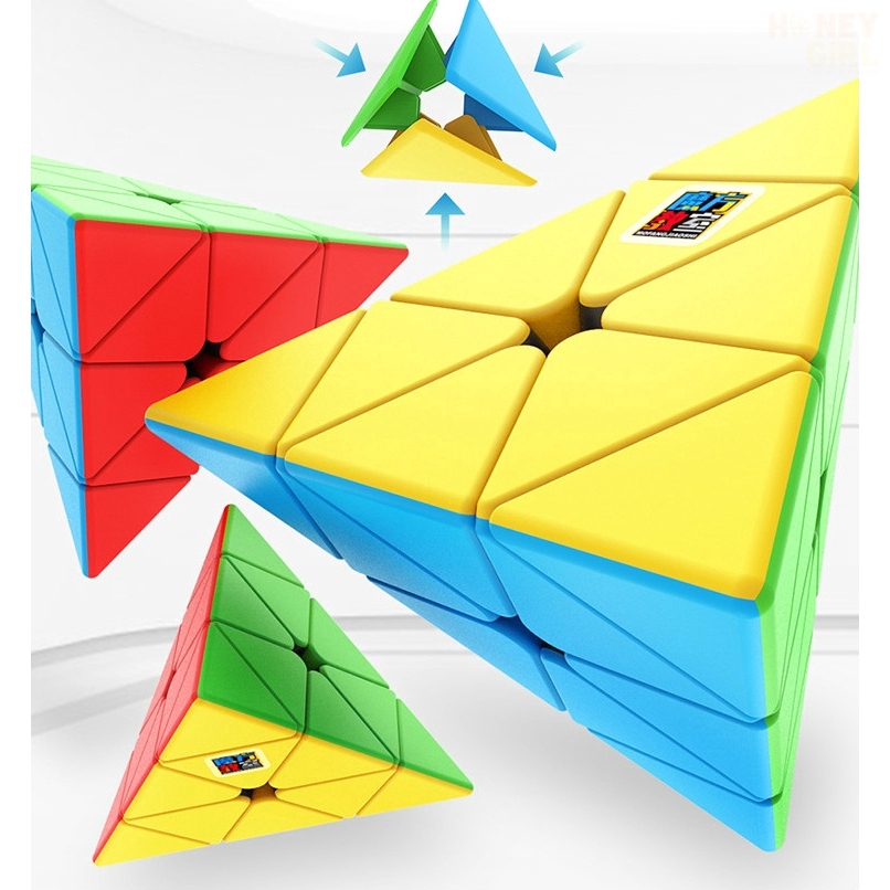 Professional Pyramid Shaped 3x3 Rubiks Cube Cones Pyramid Kids Toys ...