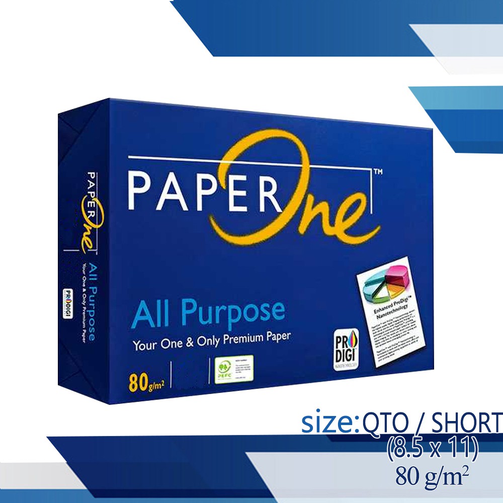 Patek Stationery Paper One All Purpose Bond Paper QTO Size 80 Gsm 1 