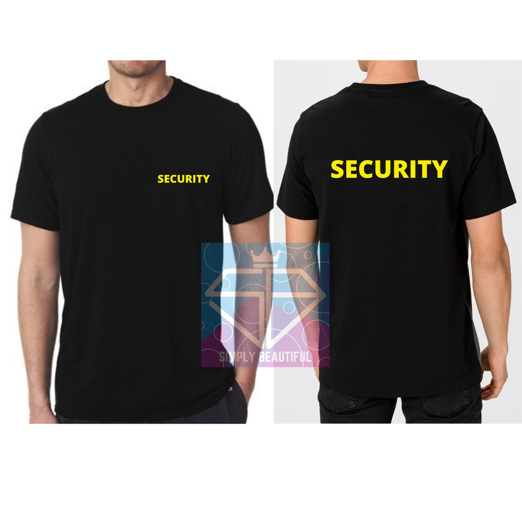 SECURITY AND OFFICER IN BLACK AND WHITE SHIRT | Shopee Philippines
