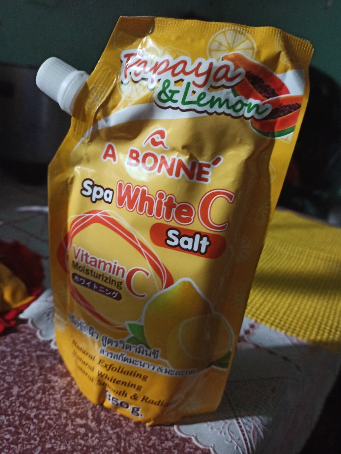 Abonne White Spa C Salt Papaya & Lemon 350g ( A098 ) | Shopee Philippines