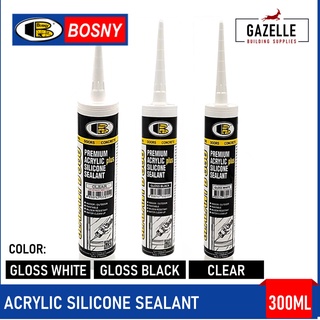 Bosny Premium Acrylic Plus Silicone Sealant B330 300ml Paintable Prosil ...